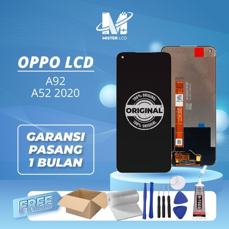 Jual LCD OPPO A92 / A52 2020 FULLSET ORIGINAL FREE LEM + OPENING SET | Shopee Indonesia