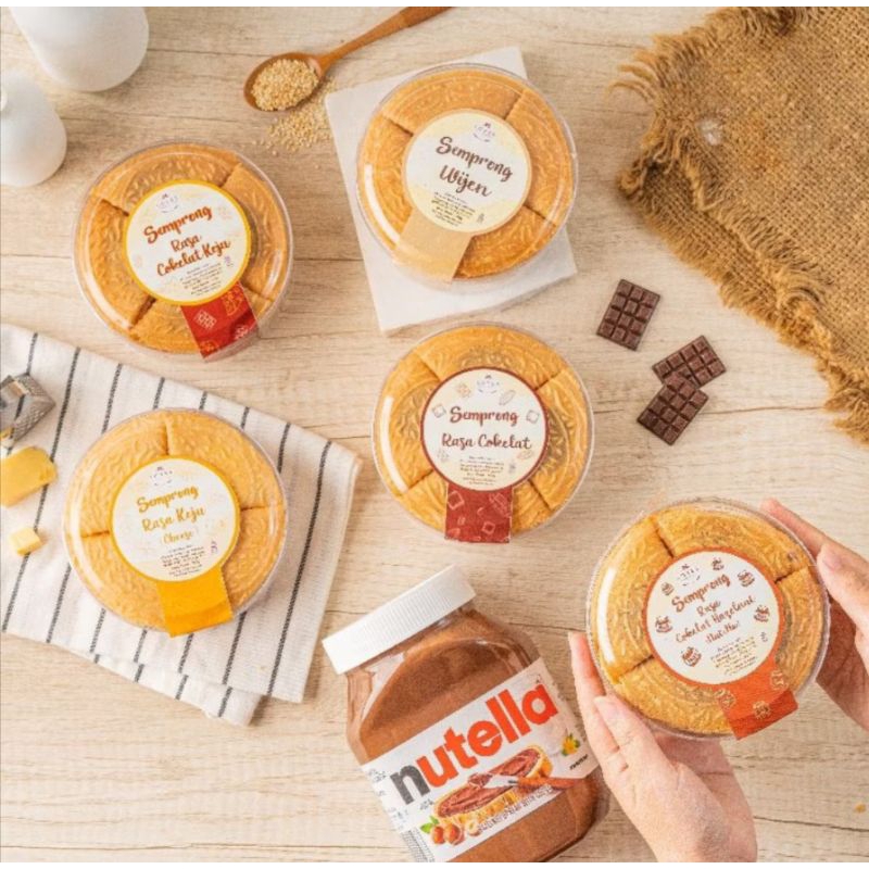 Jual Kue loves semprong mini nutella/ loves semprong mini nutella ...