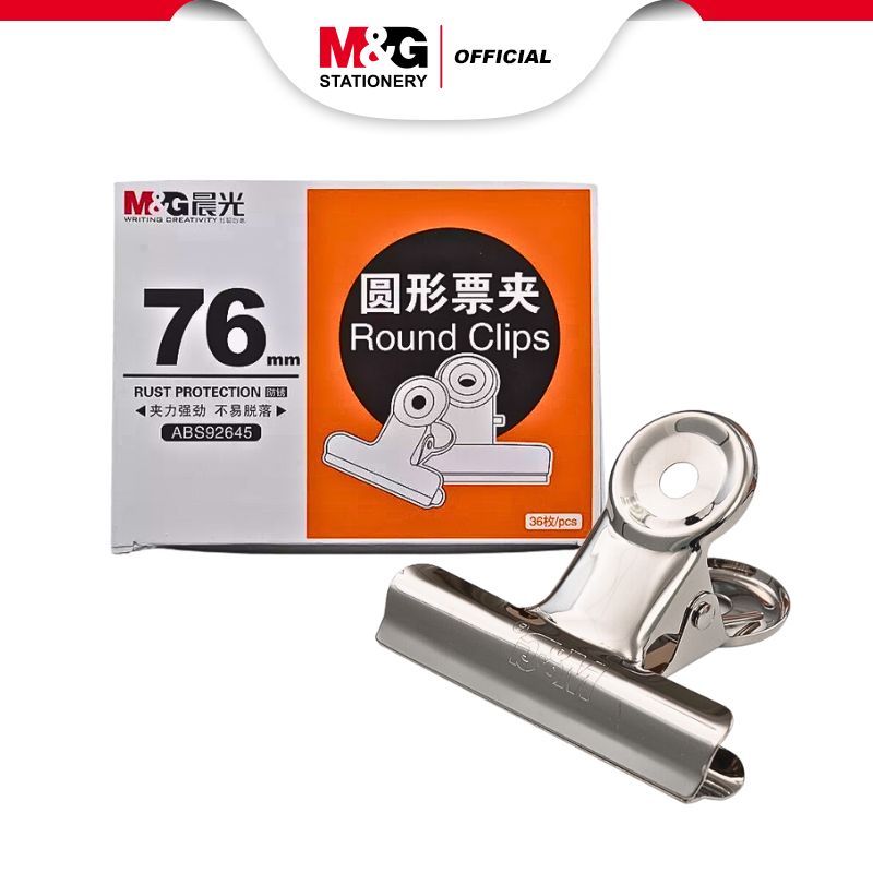 Jual M&G Bulldog Clip / Jepitan Kertas Silver / Penjepit Kertas Kokoh ...