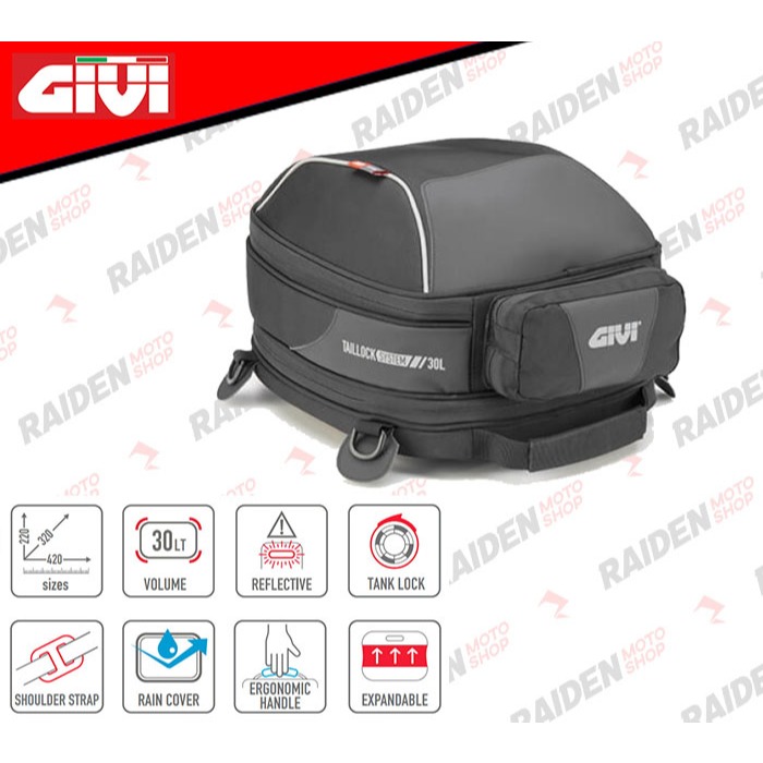 Jual Tailbag Givi TLB30 Tail Lock System Adventure Touring Helmet in | Shopee Indonesia