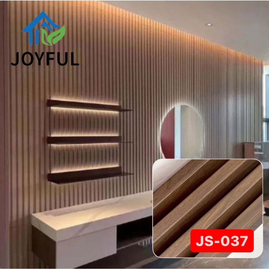 Jual WPC Woodpanel 290CM x 15CM x 16MM (2 Batang) / Wallpanel PVC 3D ...