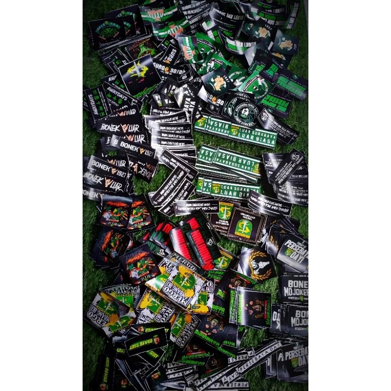 Jual sticker MURAH ! Bonek Persebaya, bahan vinly kuat, tahan panas ...