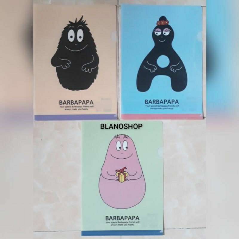 Jual Map Plastik Lucu 1 Folder Barbapapa Series | Shopee Indonesia