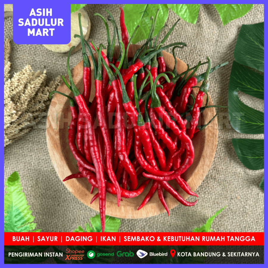 Jual Cabe Keriting Merah 100gr Bumbu Dapur Cabai Kriting | Asih Sadulur ...