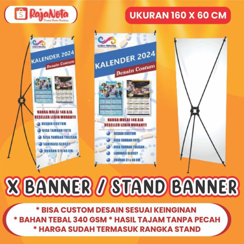 Jual X Banner bisa desain | Shopee Indonesia