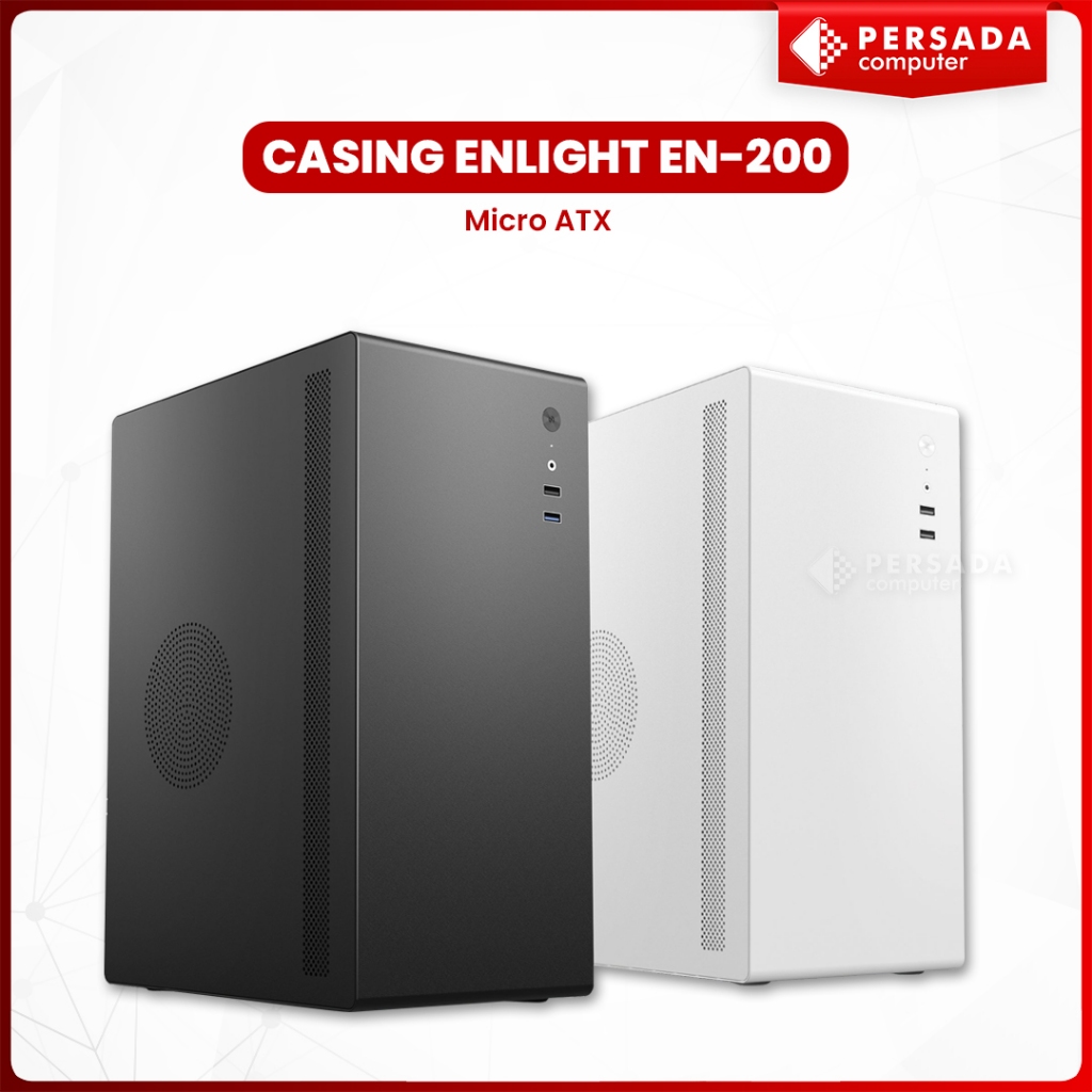 Jual CASING ENLIGHT EN-200 Micro ATX + PSU 300W Casing Enlight EN200 ...