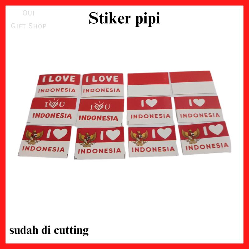 Jual Stiker Sticker Merah Putih Isi 10pcs / Stiker Merah Putih ...