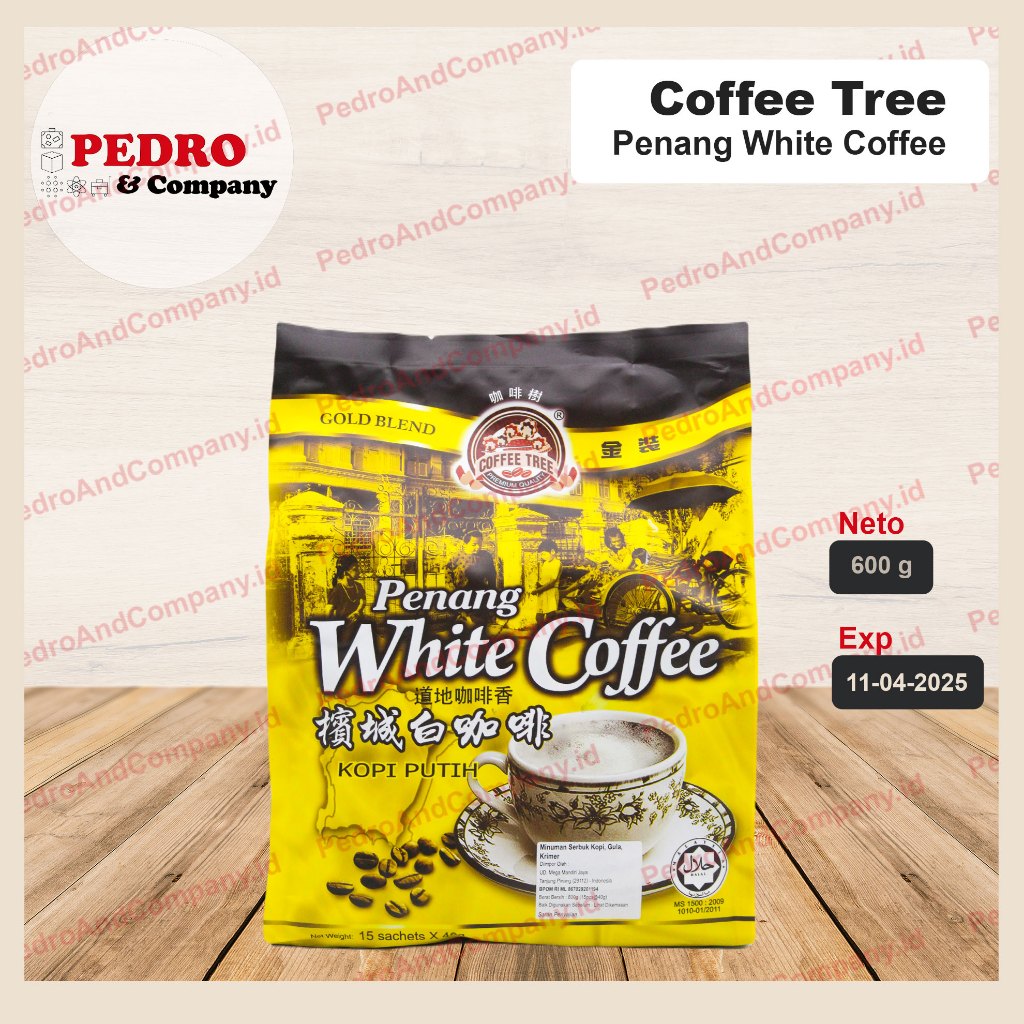 Jual Coffee tree penang WHITE COFFEE kopi putih 450 gram isi 15 pc ...