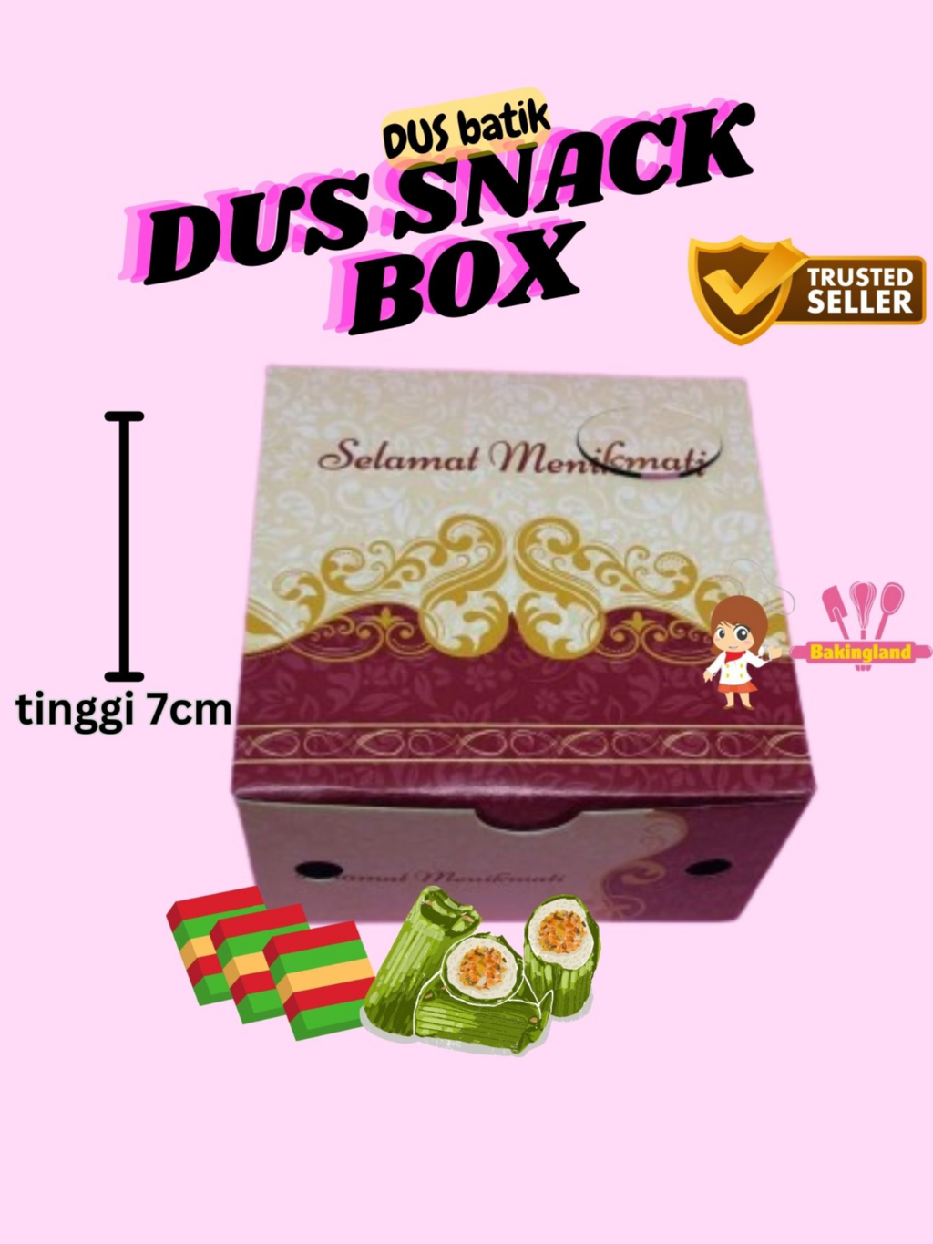 Jual Dus Kotak snack box putih Motif Batik | Shopee Indonesia