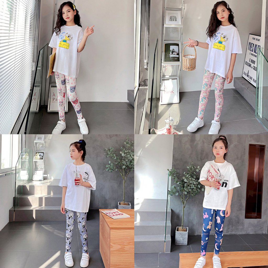 Jual ByKiddos - Legging Katun Stretch Panjang Cetak Motif Lucu Ala ...