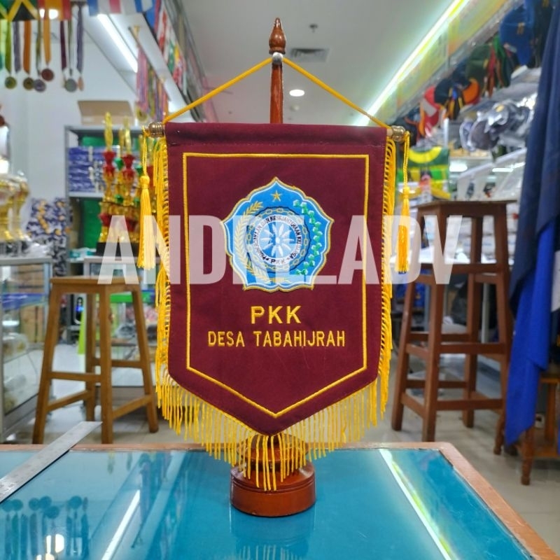 Jual bendera vandel PKK 1set sama tiang kayu meja | Shopee Indonesia