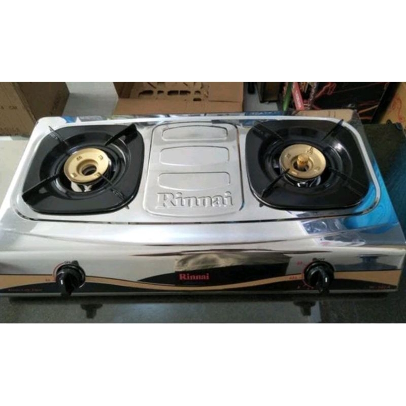 Jual Kompor gas Rinnai RI-522A / kompor gas stainless 2Tungku dengan ...