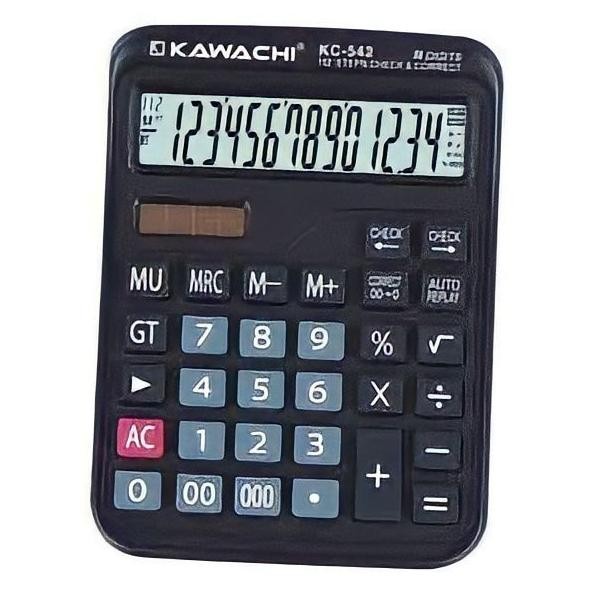 Jual Electronic Calculator Kalkulator 14 Digit + Baterai Kawachi KC-542 ...