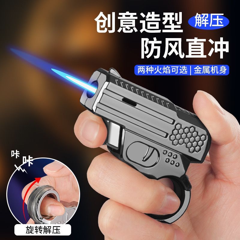 Jual Korek Api Bara Las Focus 2858 Mancis Jet Torch Spinning Mini Gun ...