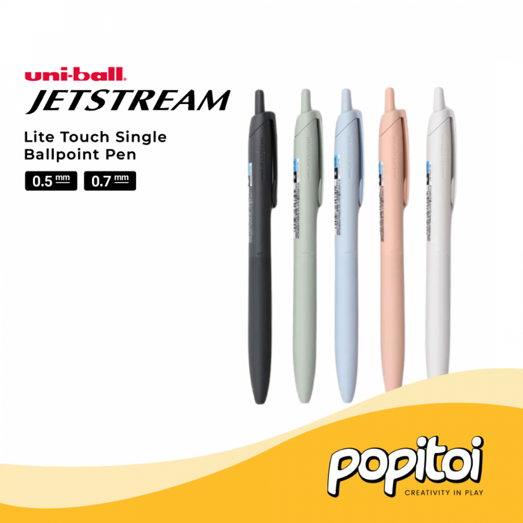 Jual Uniball Jetstream LITE Touch Ink Single Ballpoint Pen 0.5 0.7 mm ...