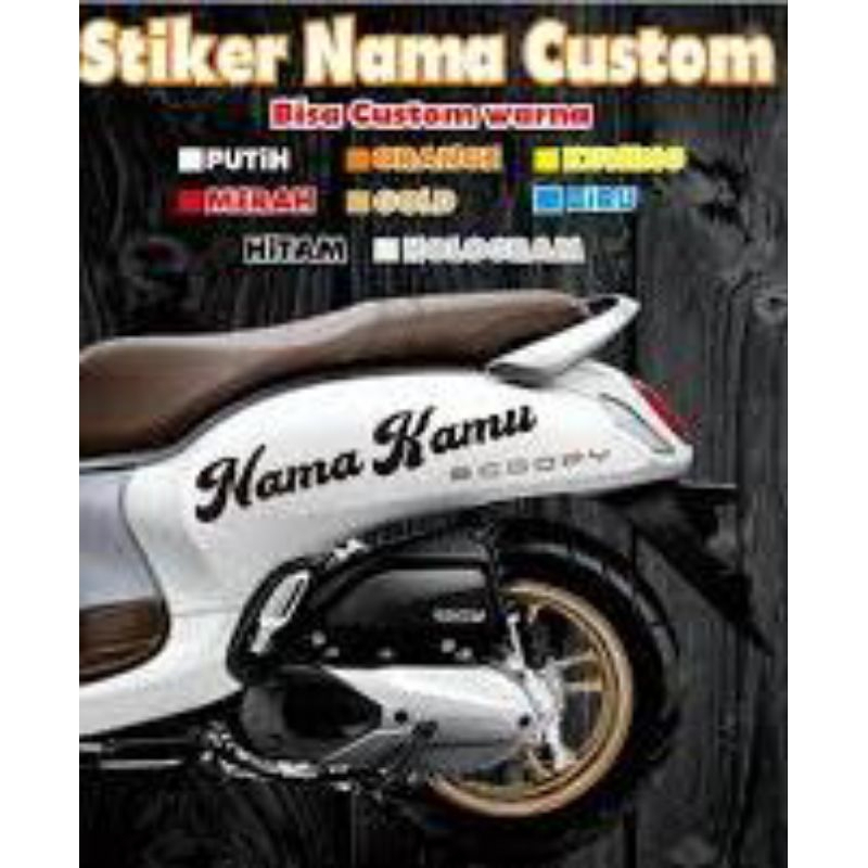 Jual stiker motor custom / cetak stiker cutting / cetak stiker nmax ...