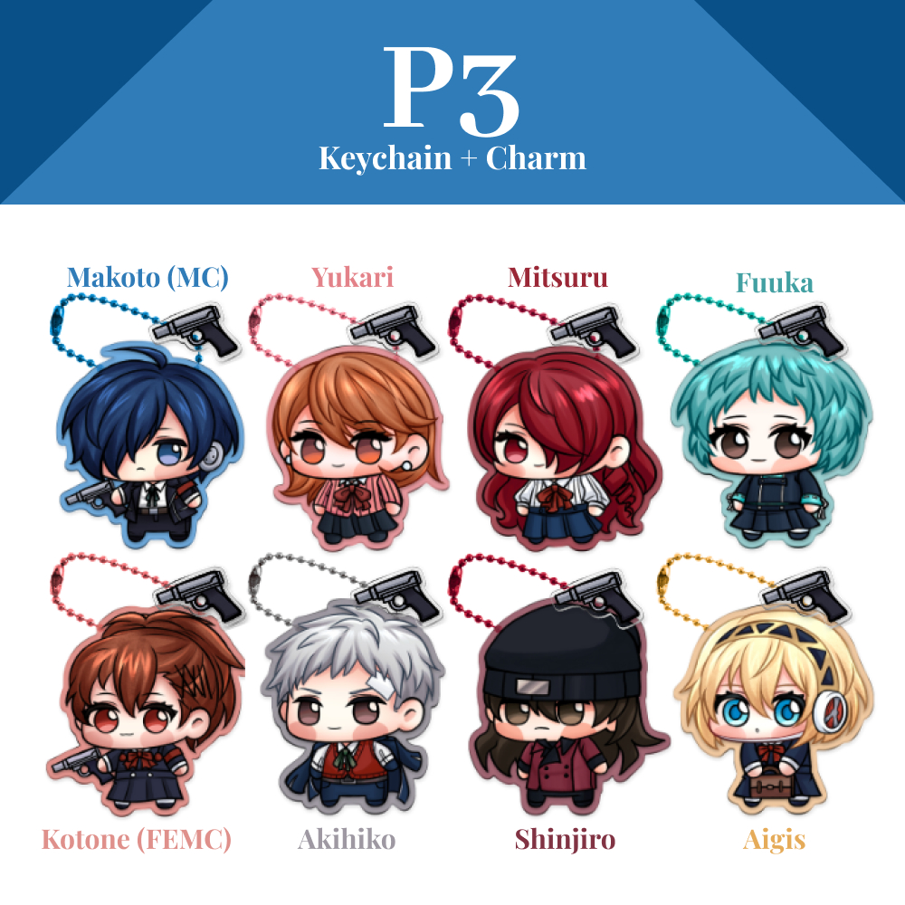 Jual [LAST STOCK] Persona 3 Reload Keychain + Charm (P3R, P3, P3P ...