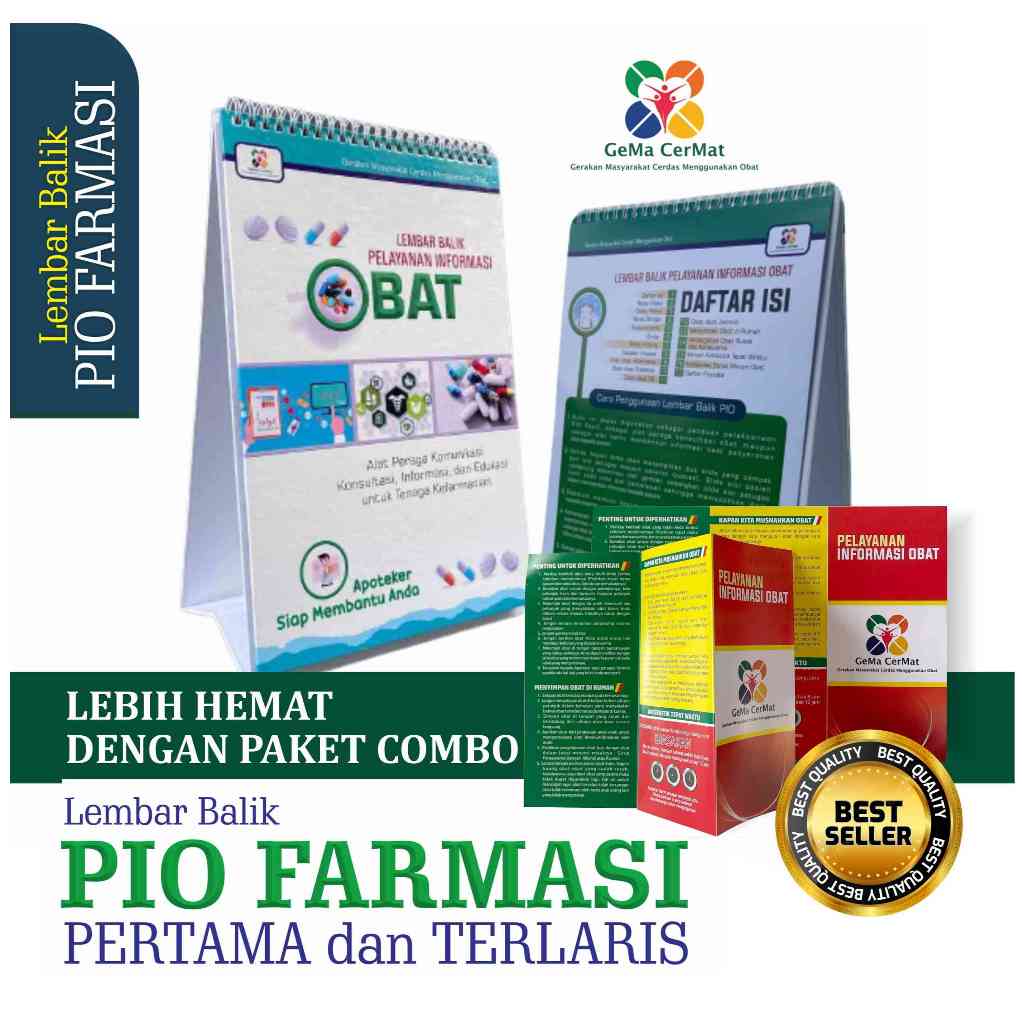 Jual Leaflet / Brosur Pelayanan Informasi Obat, Brosur Farmasi, Leaflet ...