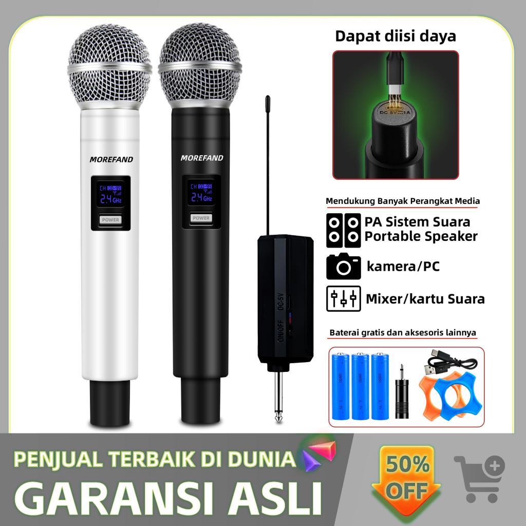 Jual Mickey Microphone Karaoke Profesional Wireless SM-58 UHF Mikrofon Suara Baik | Shopee Indonesia