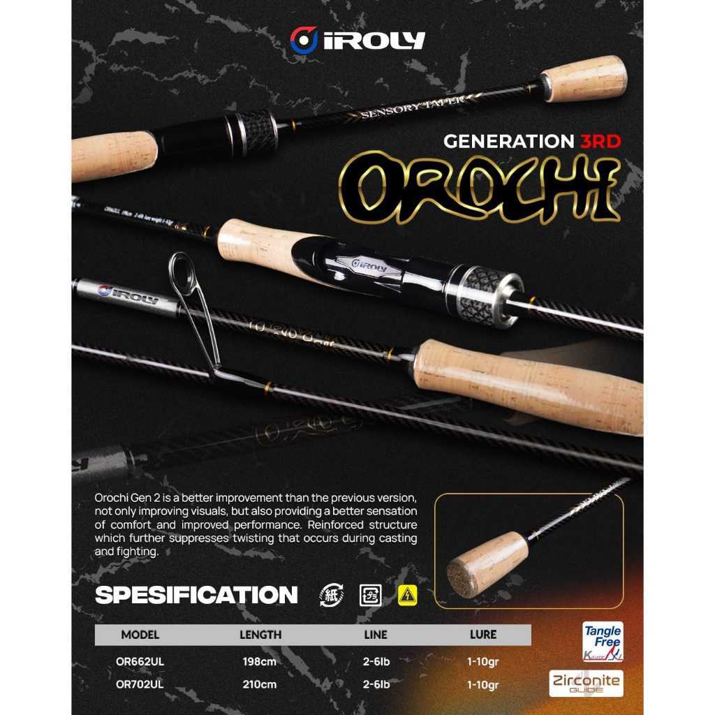 Jual JORAN UL IROLY OROCHI ROD SPINNING SOLID CARBON | Shopee Indonesia
