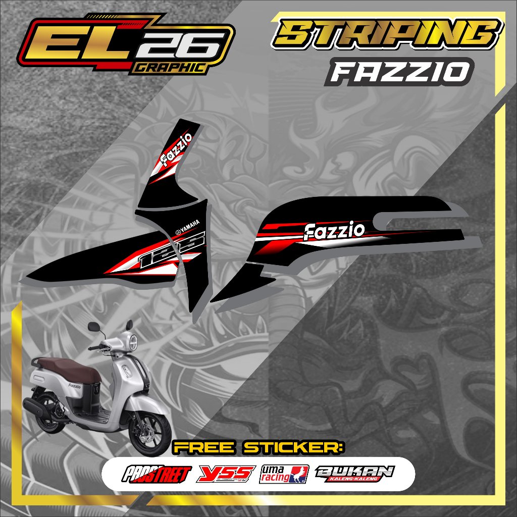 Jual 327 STRIPING STICKER FAZZIO - STICKER FAZZIO MOTIF GRAPIC | Shopee ...