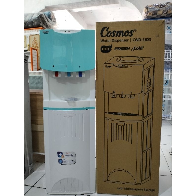 Jual COSMOS WATER DISPENSER GALON ATAS CWD-5603 PANAS,SEGAR,DAN DINGIN ...