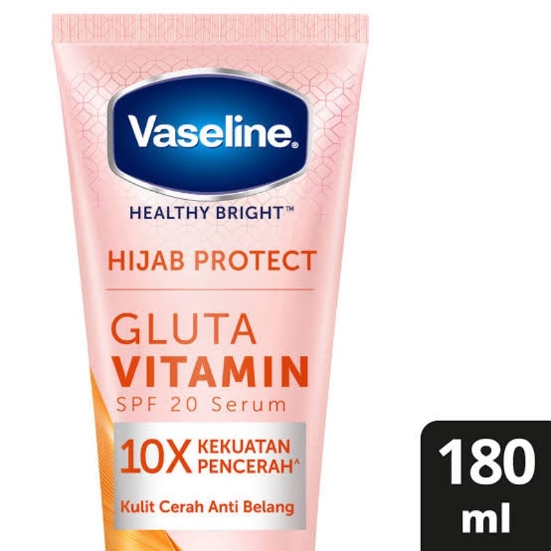Jual Vaseline HIJAB protect Gluta Vitamin 180ml SPF 20 Serum | Shopee Indonesia