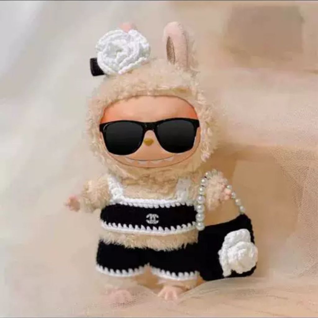 Jual [READY STOCK] POP MART Baju Labubu Branded Senel Hitam Hand Made ...