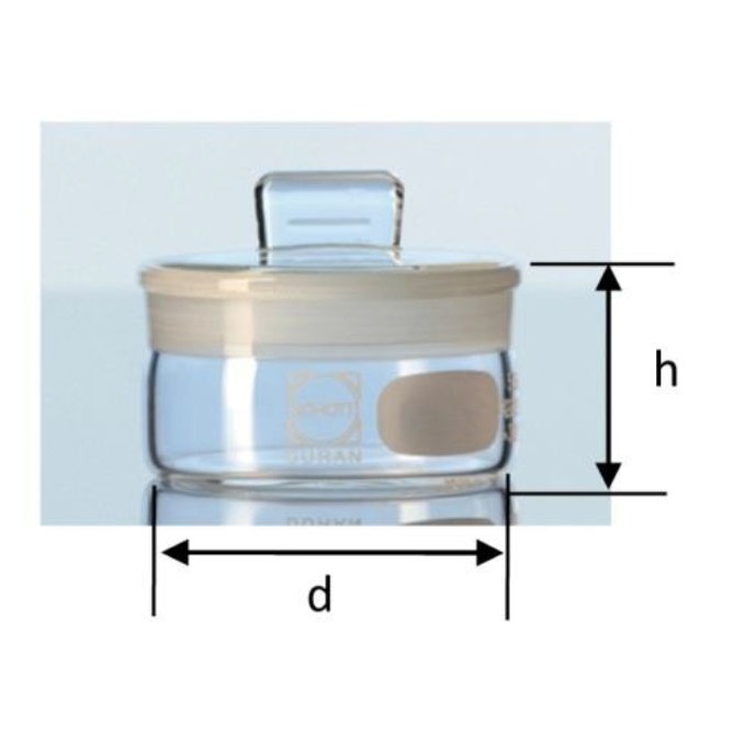Jual BOTOL TIMBANG 30mL Ø54x30mm Weighing Bottle Flat shape DURAN ...