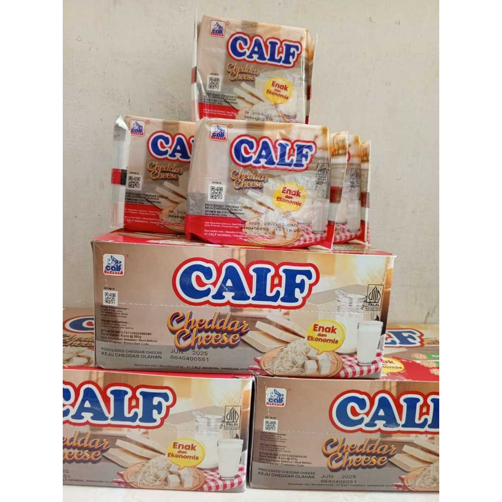 Jual Keju calf cheddar 200gr | Shopee Indonesia