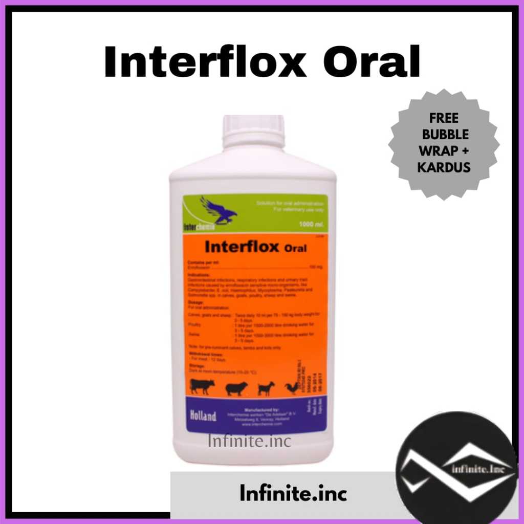 Jual INTERFLOX ORAL 1 Liter - Obat Infeksi Antibiotik 1L | Shopee Indonesia