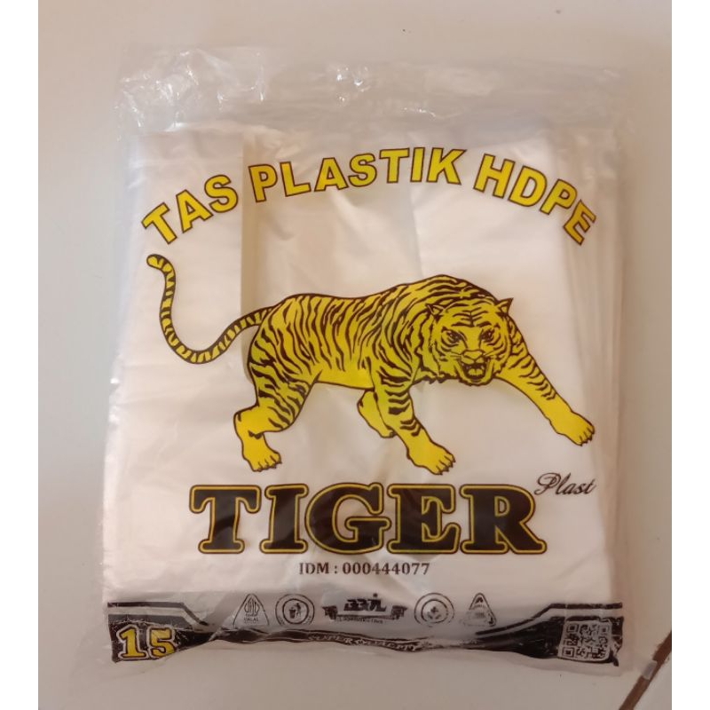 Jual Kantong plastik Tiger UK 15 - plastik Tiger tebal | Shopee Indonesia