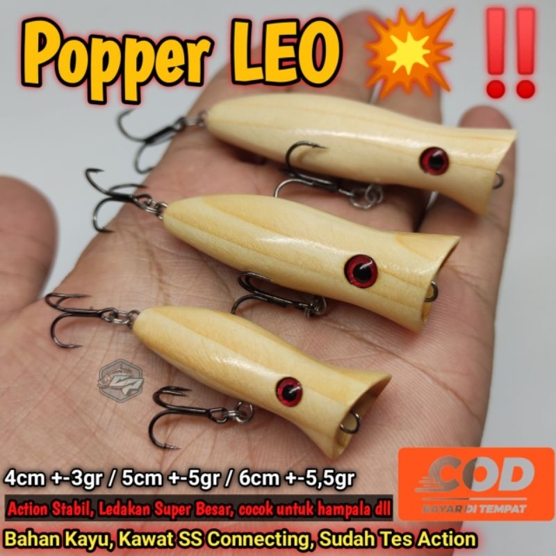 Jual POPPER LEO GARNIS PANCING / UMPAN CASTING IKAN HAMPALA / POPPER ...