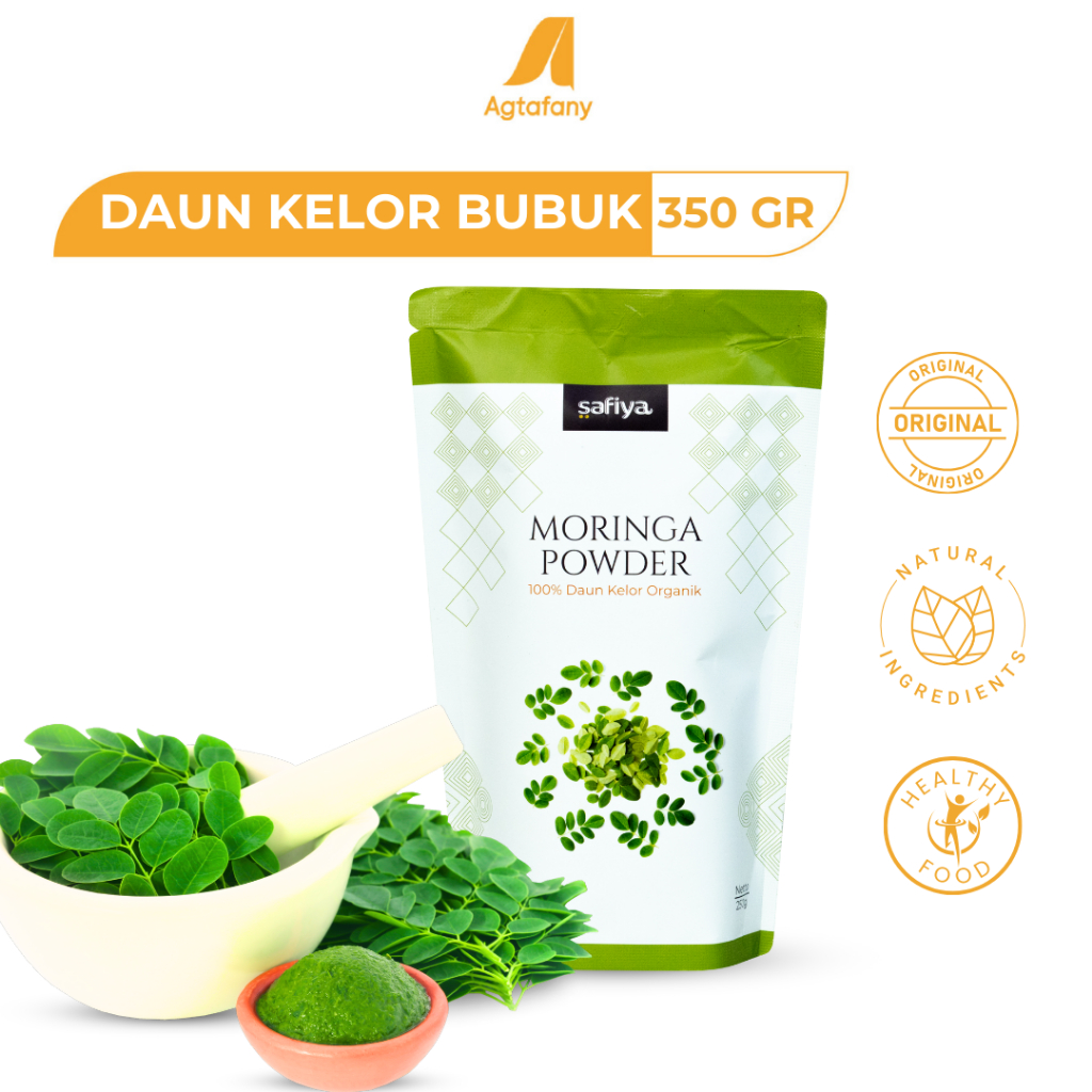 Jual Bubuk Daun Kelor 350 gr Safiya Original | Moringa Powder Organic | Shopee Indonesia