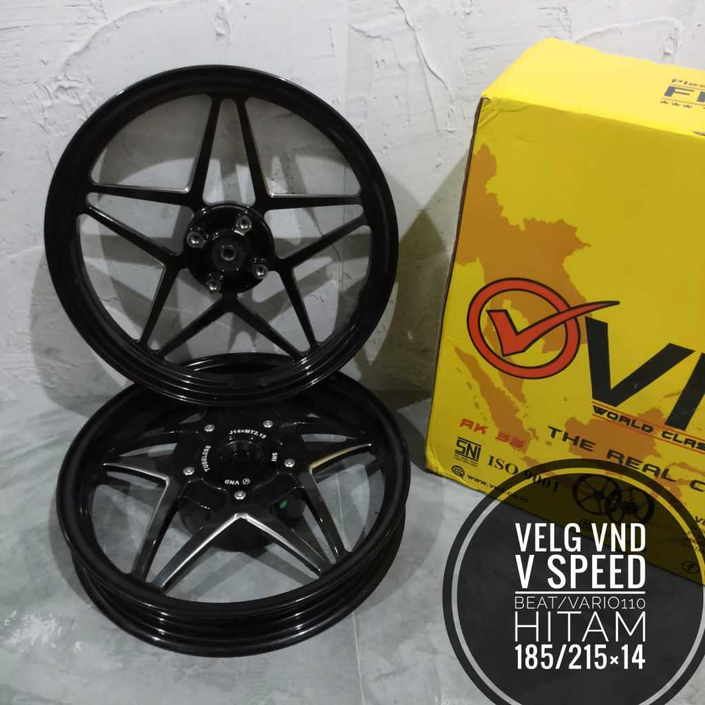 Jual Velg VND VSPEED Gen 1 Beat/Vario110/Scoopy Ring 14/Genio Ring 14/Spacy Ring 14 Hitam/Orange ...