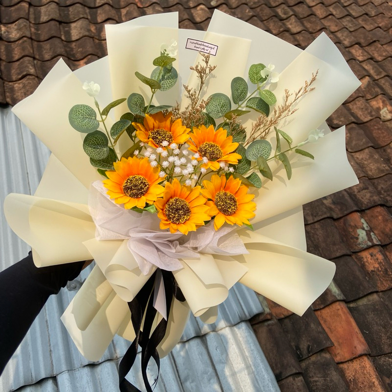 Jual Buket Bunga Matahari Cantik / Sunflowers Bouquet | Shopee Indonesia