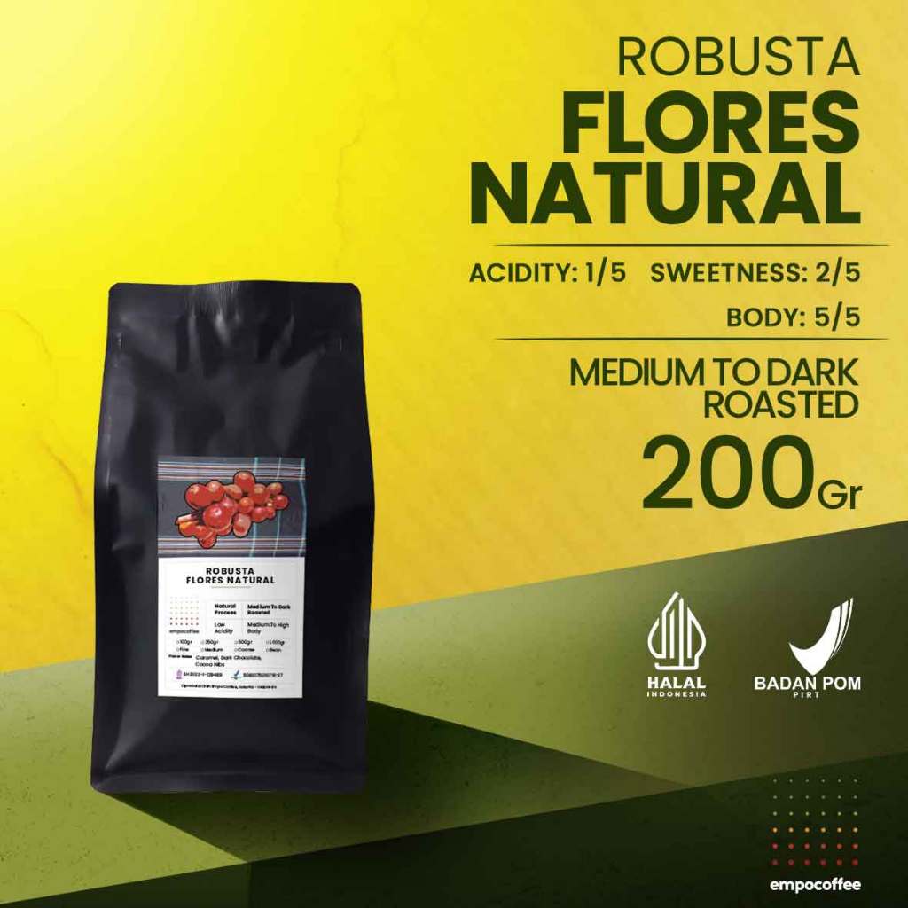 Jual Empo Coffee Biji Kopi Bubuk Robusta Flores Bajawa Coffee Roasted ...