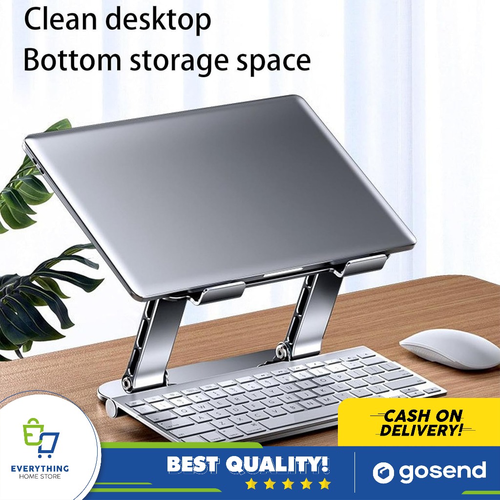 Jual Laptop Stand Aluminium / Dudukan Laptop Holder Foladable ...