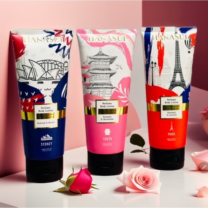 Jual HANASUI Perfume Body Lotion 180mL | Shopee Indonesia