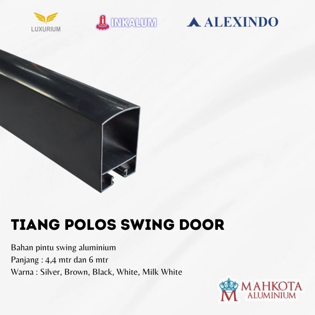 Jual Tiang Polos Swing Door Bahan Pintu Aluminium 4,4 meter | Shopee ...