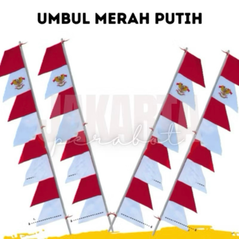 Jual BENDERA UMBUL-UMBUL MERAH PUTIH MURAH ZIGZAG 8 GERGAJI ISI 1 PCS | Shopee Indonesia