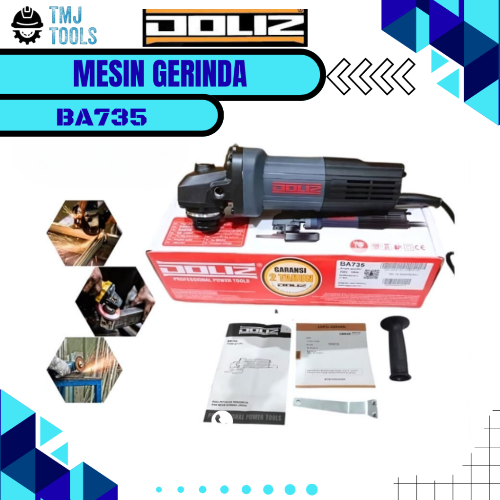 Jual DOLIZ Mesin Gerinda Listrik 4" BA735 Mesin Gurinda BA 735 Heavy ...