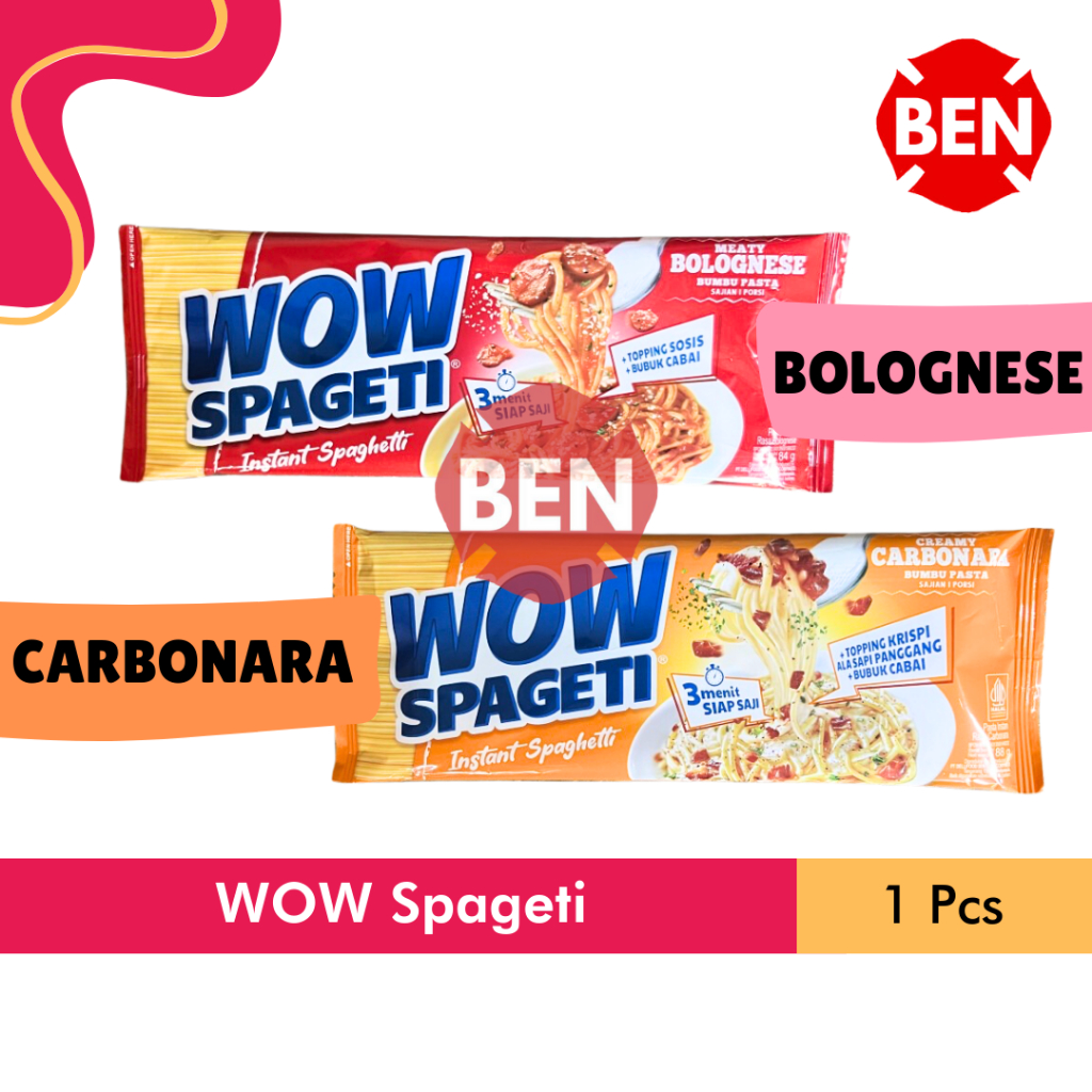 Jual WOW SPAGETI BOLOGNESE / CARBONARA 1 PCS - Pasta Spagetti Spagethi ...