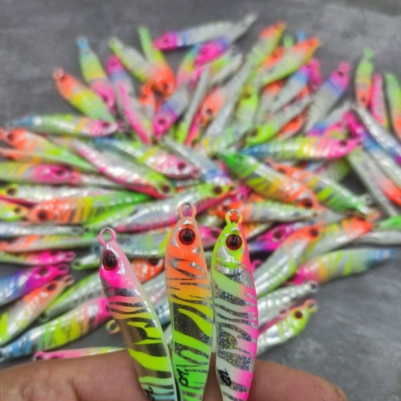 Jual Metal Jig S Dollar 10,15,20 Gram Full GID Dan Hologram Zebra | Shopee Indonesia