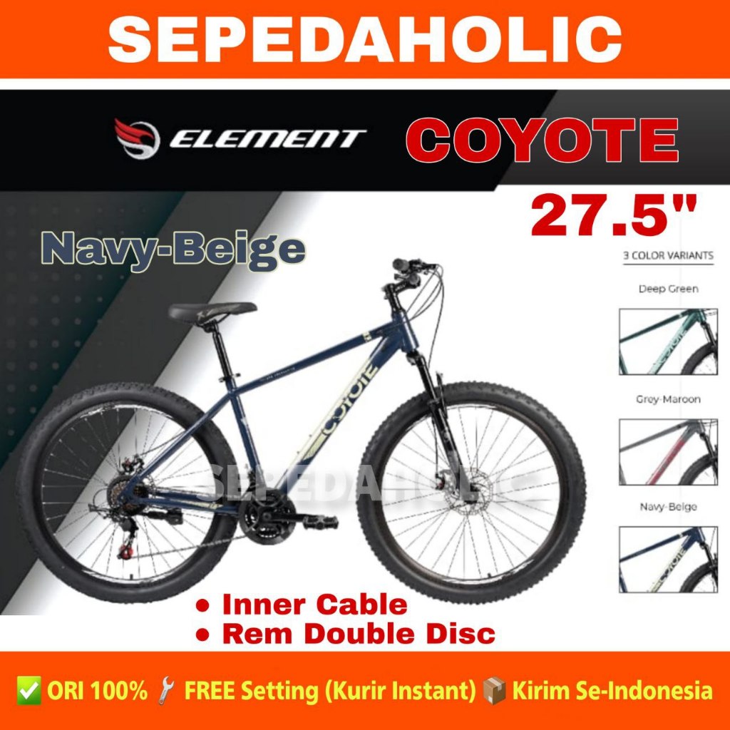 Jual Sepeda Gunung MTB ELEMENT COYOTE Ukuran 27.5 Inch Inner Cable Rem ...