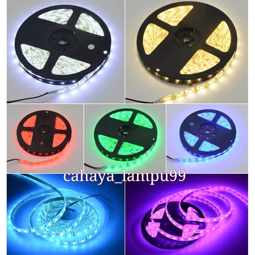 Jual Lampu Led Strip Truk Bis 24 volt 5 meter mata Led 3528 3Led IP67 ...