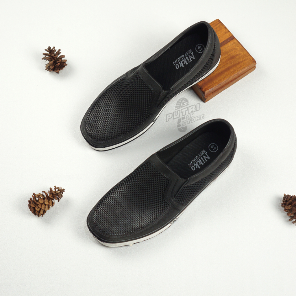 Jual Sepatu Kerja Pria cocok untuk Harian Kerja Kantor Bahan Karet Size ...