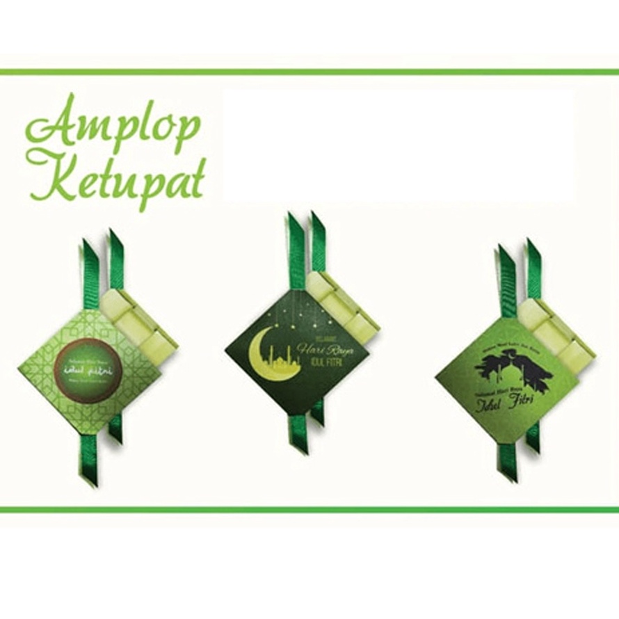 Jual KP8 1 Pack Isi 1 Pcs Amplop Lebaran Bentuk Ketupat Angpau Angpao ...