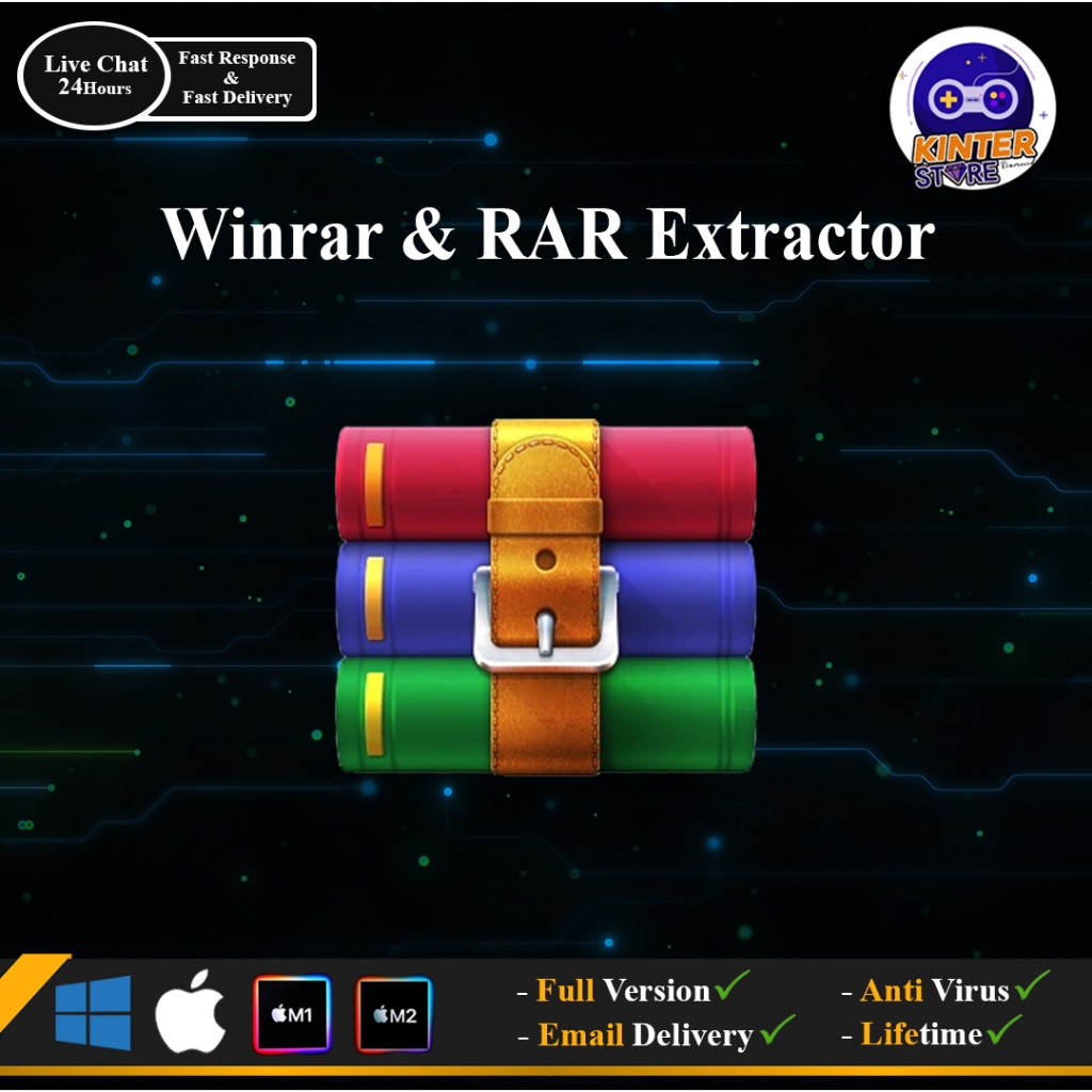 Jual Winrar - RAR Extractor - Unzip Pro Win - Mac Intel - M1 - M2 - M3 ...