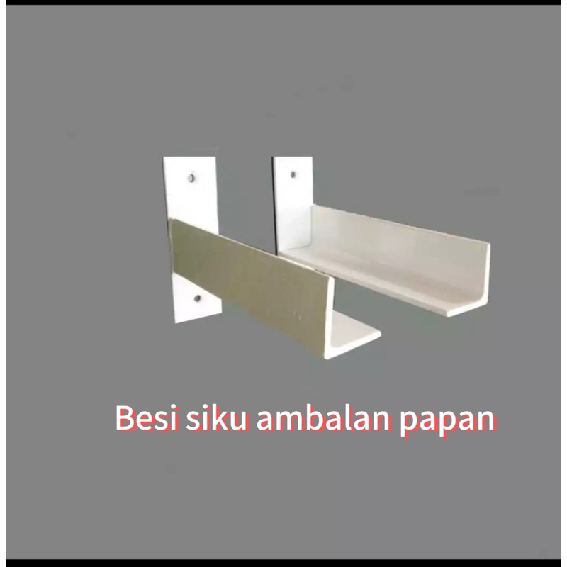Jual Gantungan besi siku ambalan/penyangga papan gantung/ besi siku L ...